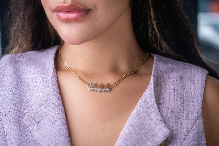 14k Gold Name Chains – Rocco's Jewelry