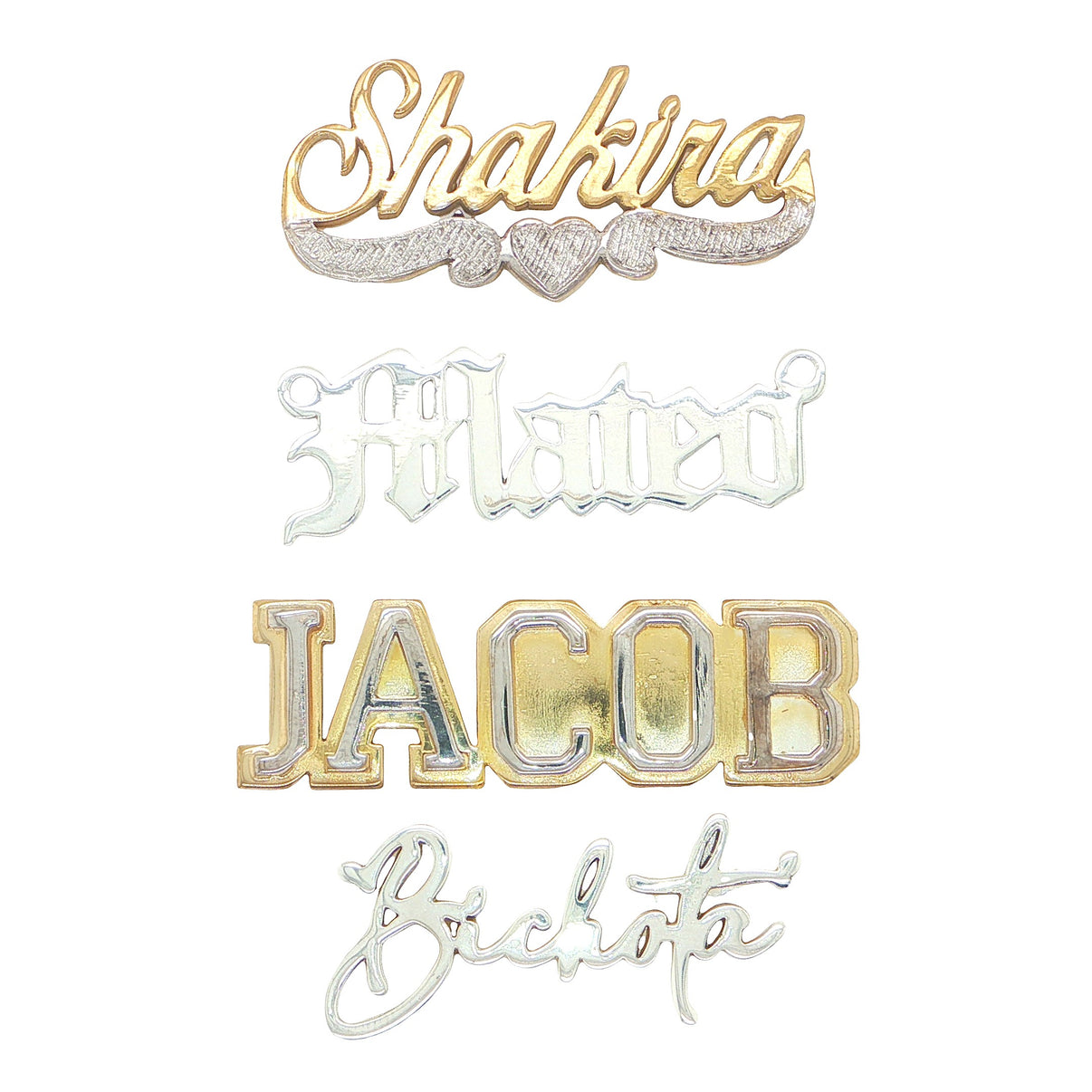 14k Gold Name Chains – Rocco's Jewelry